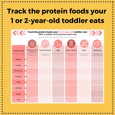 Tracking the protein foods my child eats.