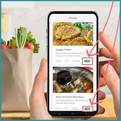 Plan meals that use WIC foods using the Health eKitchen Meal Planner.