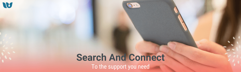 Search and connect to support.