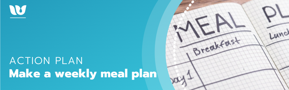 meal plan for a week using ideas from the lesson.