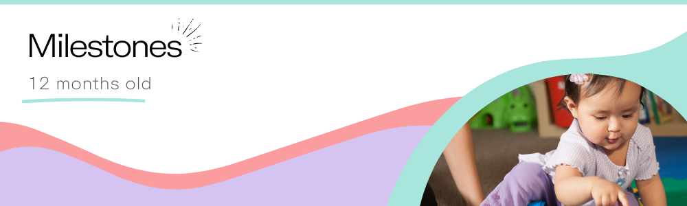 Show me milestones for a 12-month-old child.