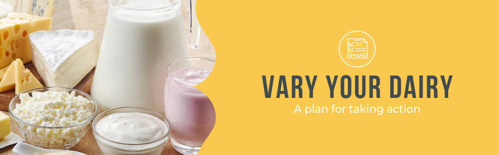 Show me how to offer more low-fat dairy variety.