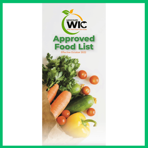 Show me Missouri's WIC approved foods list.